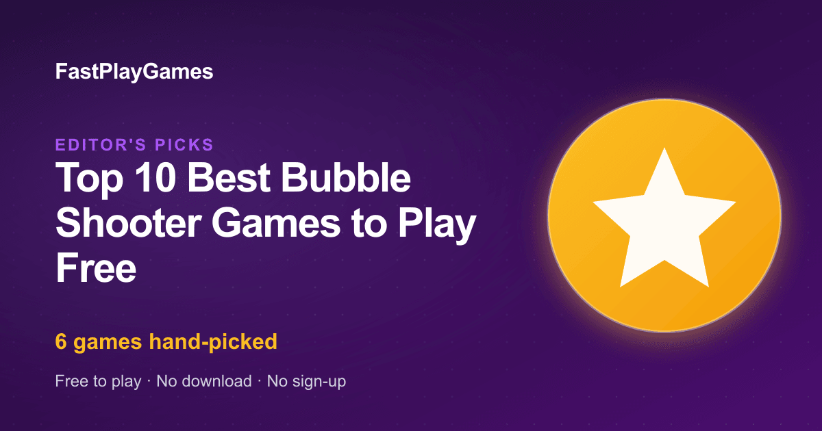 Best Bubble Shooter Games 2026 — Free Online & Instant