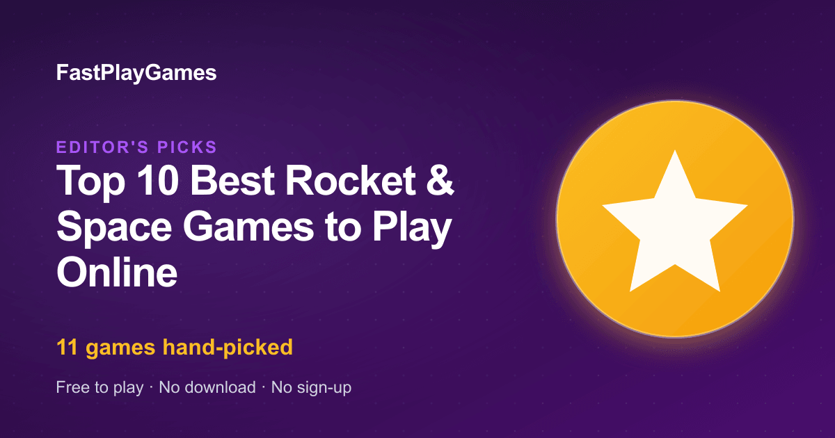 Best Rocket Games Online 2026 — Free Browser Space Launches