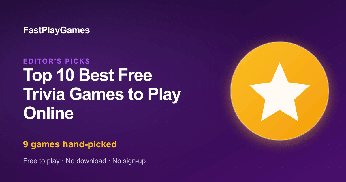 Best Trivia Games Online 2026 — Free Quiz & Knowledge Games