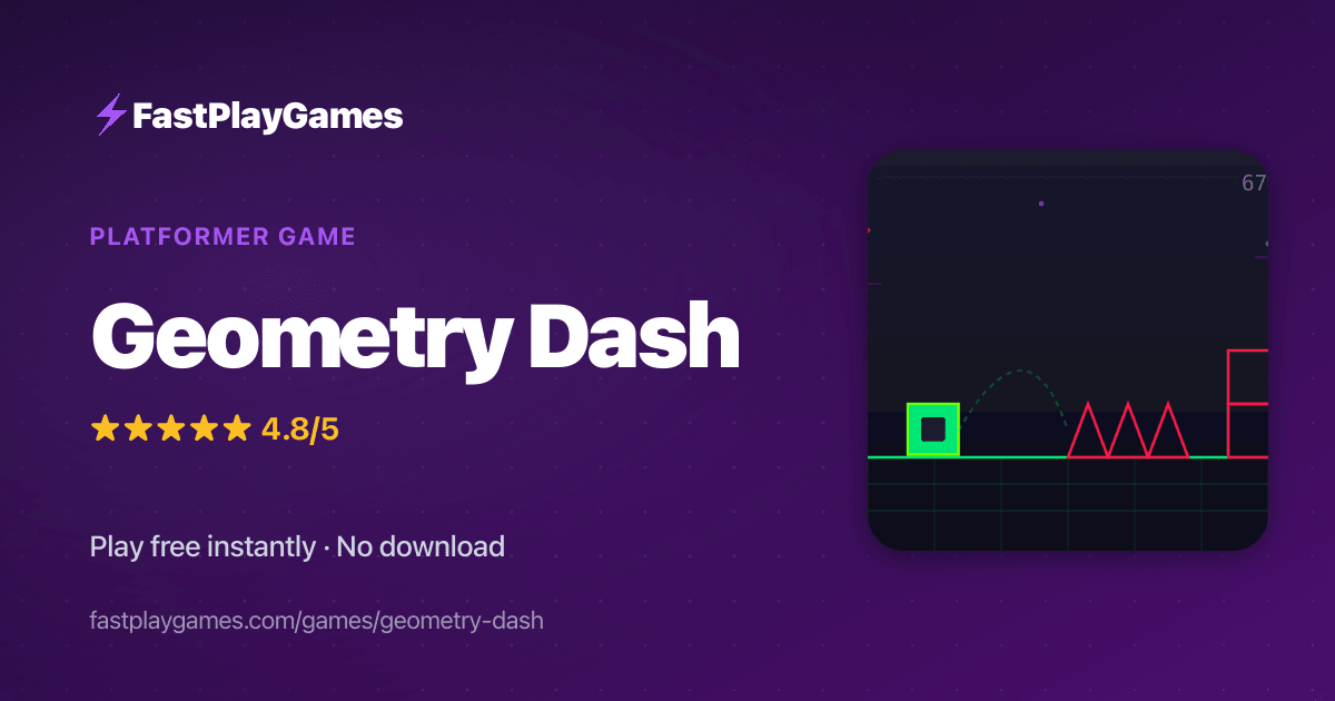 Geometry Dash — Free Platformer Game | Play Online | FastPlayGames